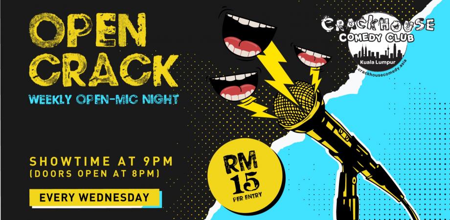 Open Crack! The Crackhouse Comedy Open-Mic Night | Peatix