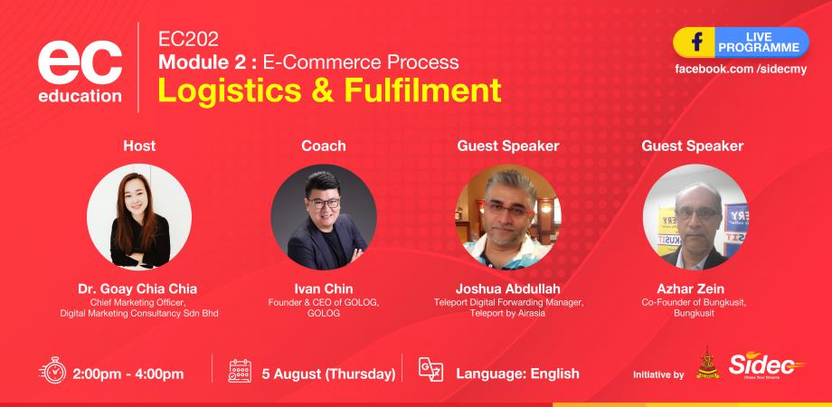 SIDEC LIVE STREAMING - EC 202: Logistic & Fulfilment | Peatix