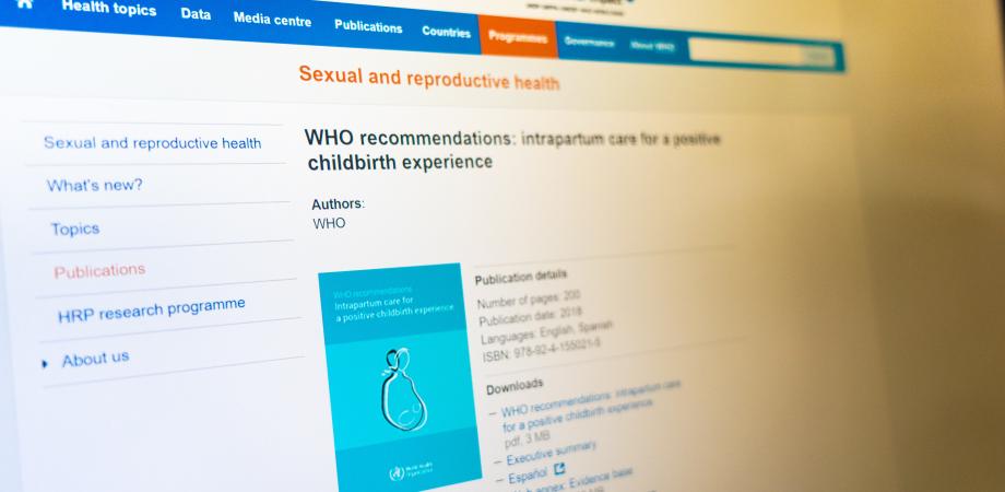 Special Vision#5 WHOの新分娩ガイドライン第2弾 特に注目したい項目＆大きな効果が期待される項目（見逃し配信あり） | Peatix