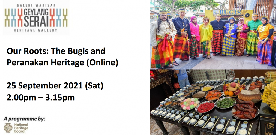 Our Roots: The Bugis and Peranakan Heritage (Online), 25 September 2021 | Peatix