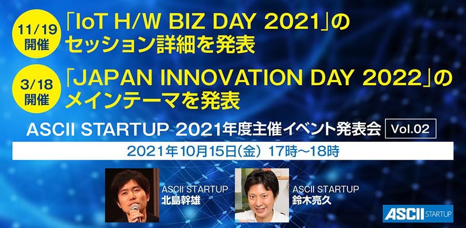 ASCII STARTUP2021年度主催イベント発表会 Vol.02 | Peatix