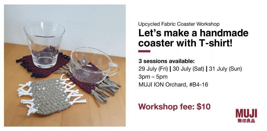 Let's make a handmade coaster with Tshirt! | Peatix