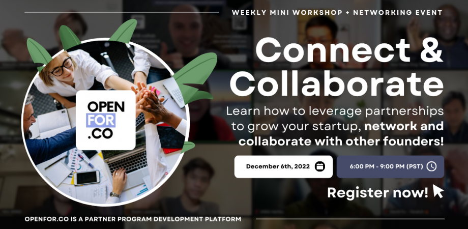 Connect & Collaborate (Weekly Mini Workshop + Networking Event) | Peatix