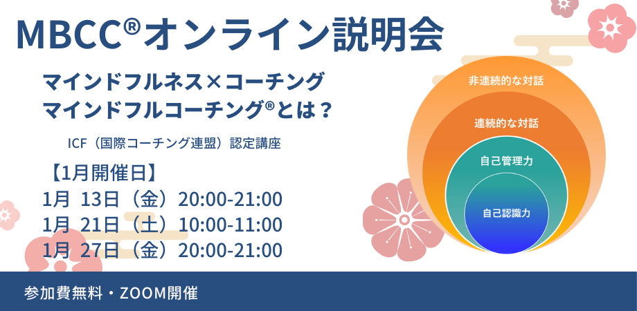 MBCC🄬(マインドフルネス・ベースド・コーチ・キャンプ)オンライン説明会 | Peatix