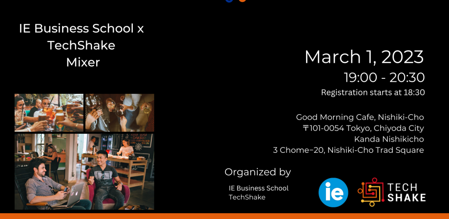 Networking Cocktail with IE Business School x TechShake | Peatix