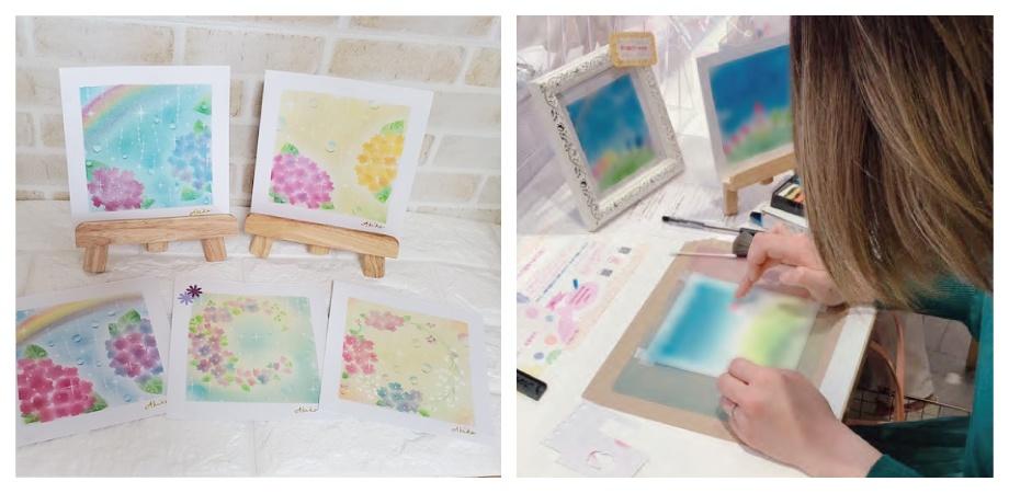 心を癒すパステルアート『アジサイ』WS | Peatix