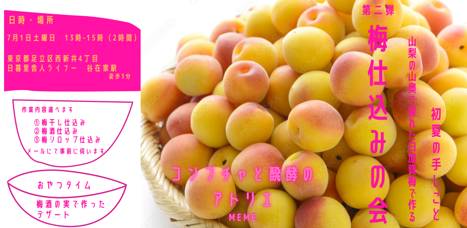7月 梅仕込みの会 | Peatix
