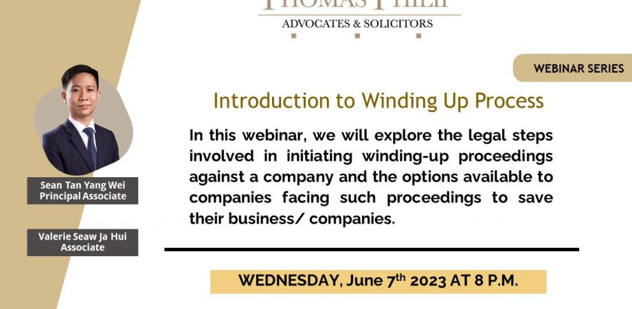 Introduction to Winding Up Process | Peatix