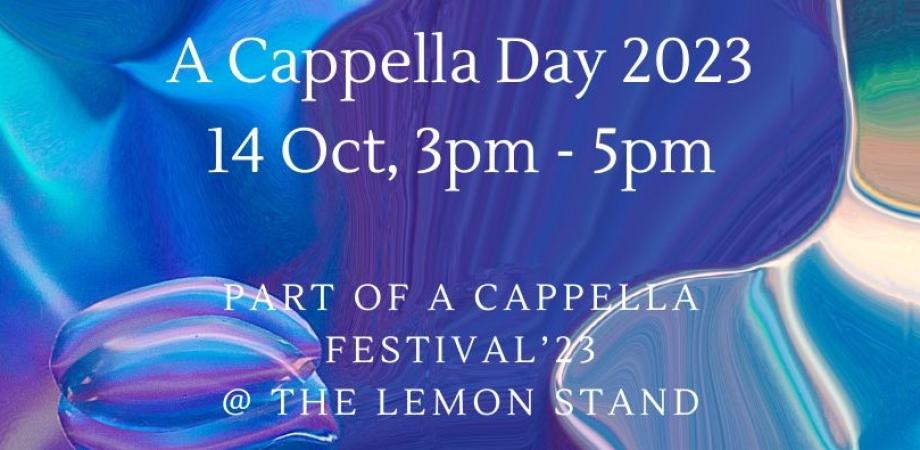 A Cappella Day | Peatix