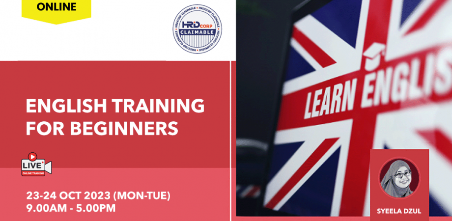 [Online, 2-Day] English Training For Beginners | Peatix