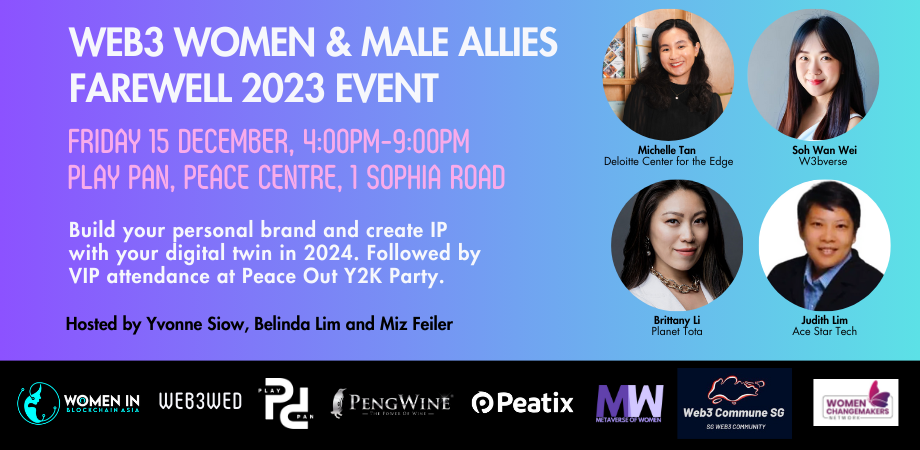 WEB3 WOMEN & MALE ALLIES FAREWELL 2023 EVENT | Peatix