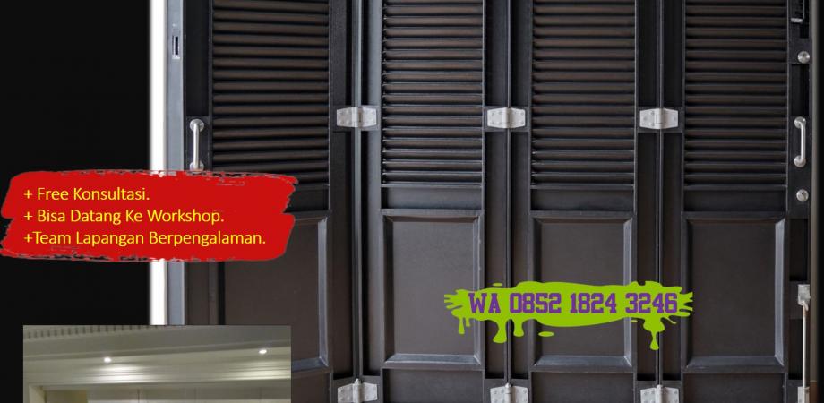PROMO..!! Wa 0852 1824 3246 Produsen Pintu Garasi Minimalis Besi Fortress Untuk Cluster Di ...