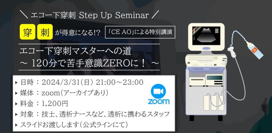 エコー下穿刺マスターへの道 ～120分で苦手意識ZEROに！～ | Peatix