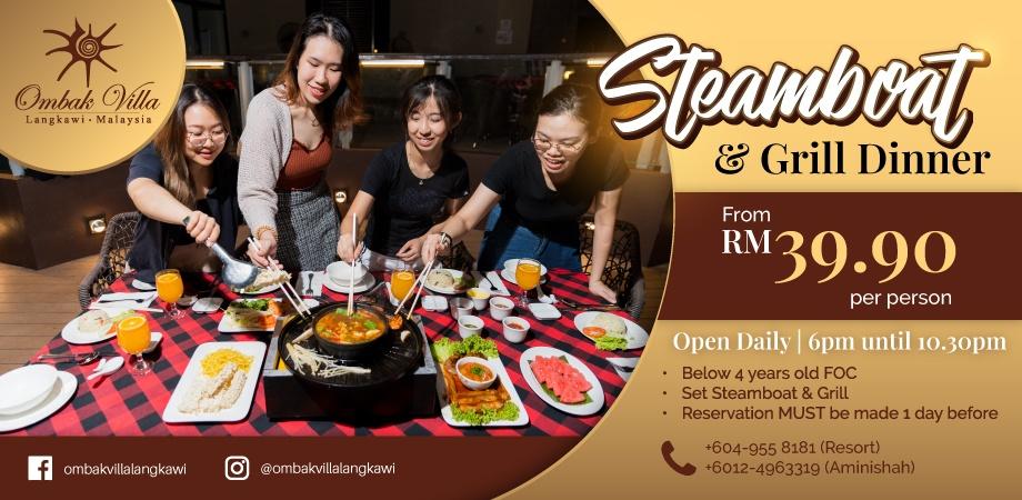 Steamboat & Grill Dinner @ Amai Bistro, Ombak Villa Langkawi | Peatix