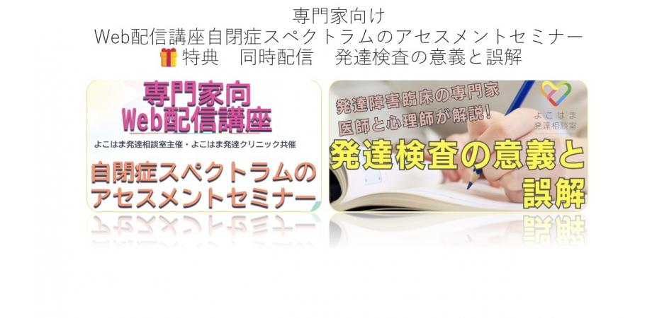 【専門家向け】web配信講座 自閉症スペクトラムのアセスメントセミナー/発達検査の意義と誤解のWeb配信付き | Peatix