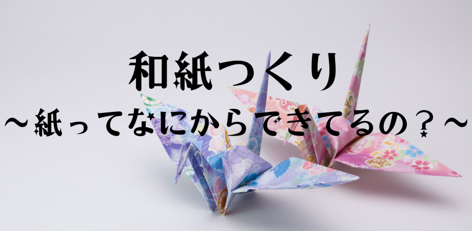 7月23日（火）『和紙つくり ～紙ってなにからできてるの？～ | Peatix