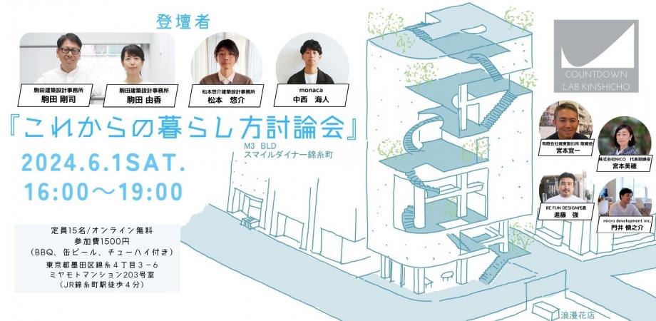 第9回COUNTDOWN LAB KINSHICHO 『これからの暮らし方討論会』 | Peatix