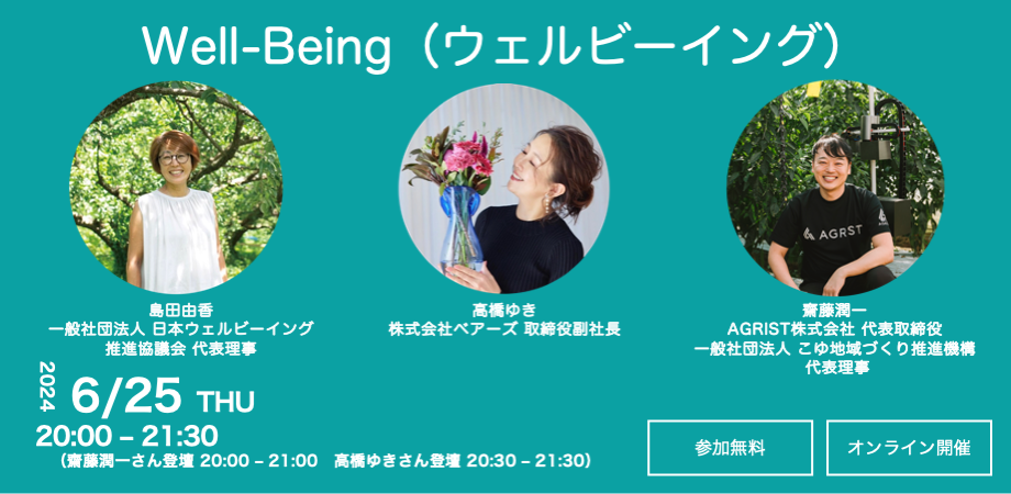 Well-Being（ウェルビーイング） | Peatix