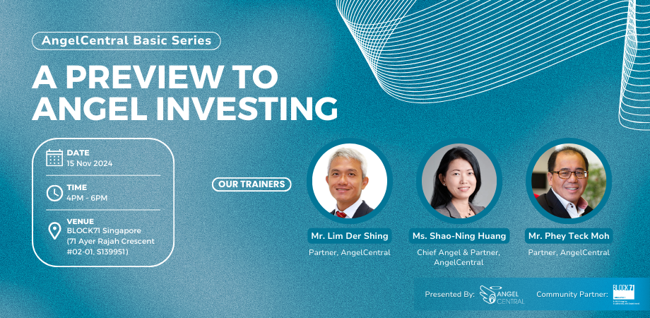 AngelCentral Basic Series: A Preview to Angel Investing | Peatix