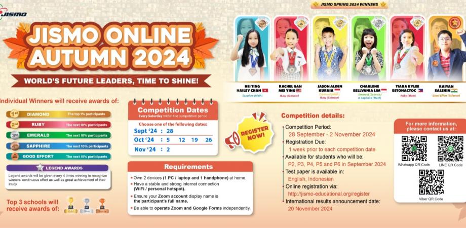 JISMO Autumn '24 Olympiads (Period: 28 Sept - 2 Nov '24) | Peatix