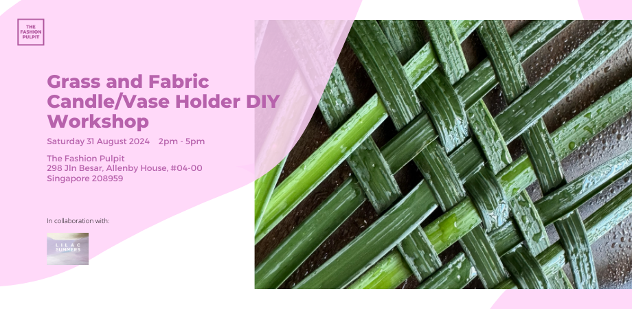 Grass and Fabric Candle/Vase Holder DIY Workshop | Peatix