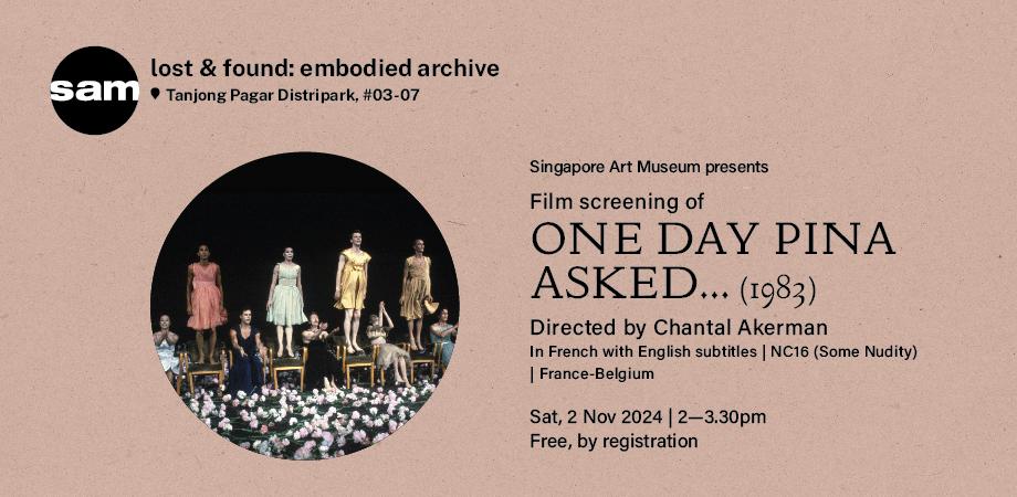 [Screening] ONE DAY PINA ASKED… (1983) | Peatix