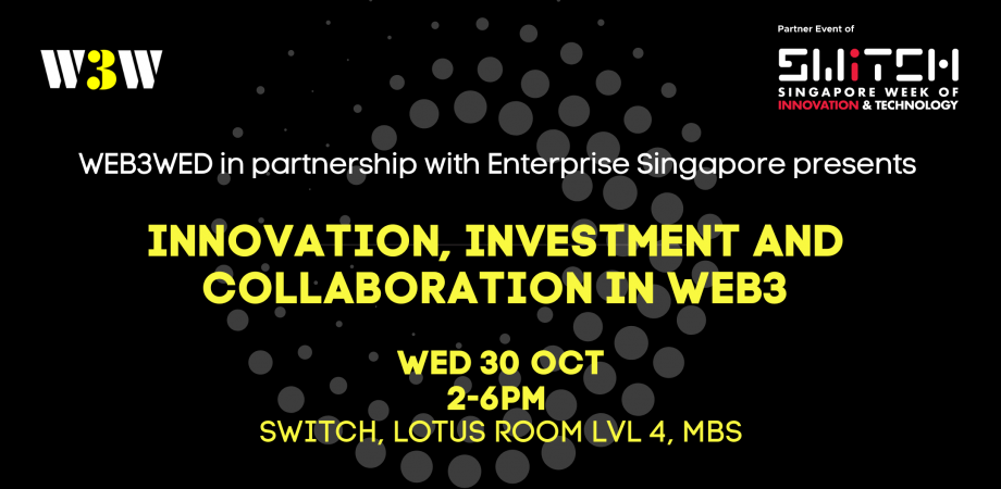SWITCH 2024 x WEB3WED: Innovation, Investment and Collaboration in Web3 | Peatix