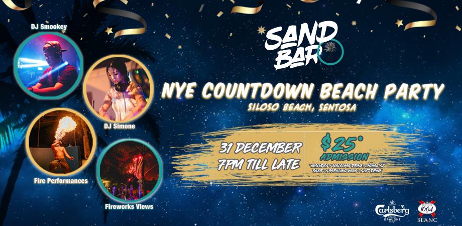 Sand Bar New Year's Eve Countdown Beach Party 2024 | Peatix