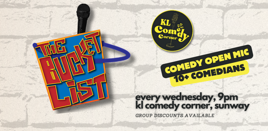 The Bucket List Comedy Show #64 - A Live Standup Comedy Show With A Twist | Peatix