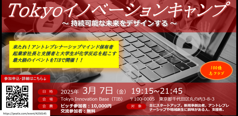 Tokyoイノベーションキャンプ（Tokyo INNOVATION Camp） | Peatix