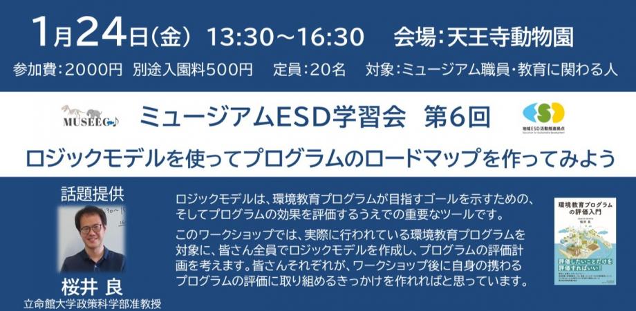 第6回ミュージアムESD学習会「ロジックモデルを使ってプログラムのロードマップを作ってみよう」 | Peatix