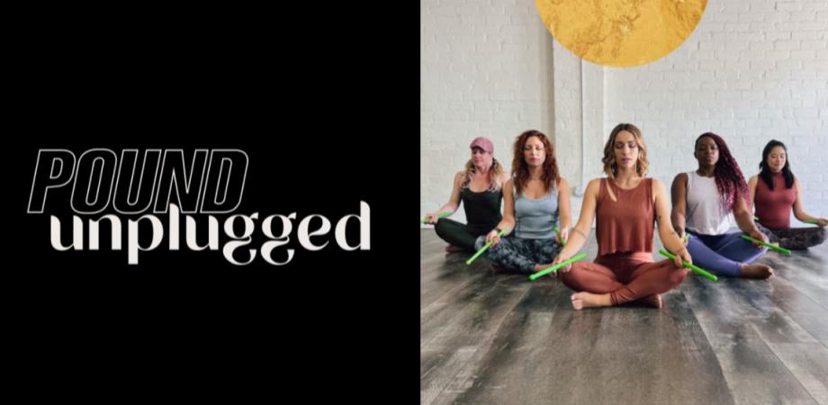 【福生で開催】ヨガ/カーディオ/ピラティス/メディテーション｜アメリカ発祥!ドラムスティックを使う新感覚フィットネスPOUND UNPLUGGED (パウンドアンプラグド) | Peatix