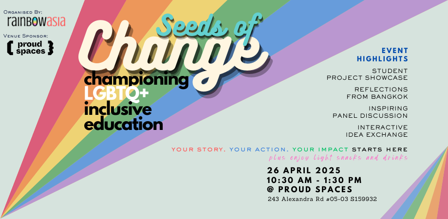 Seeds of Change: Championing LGBTQ+ Inclusive Education | Peatix