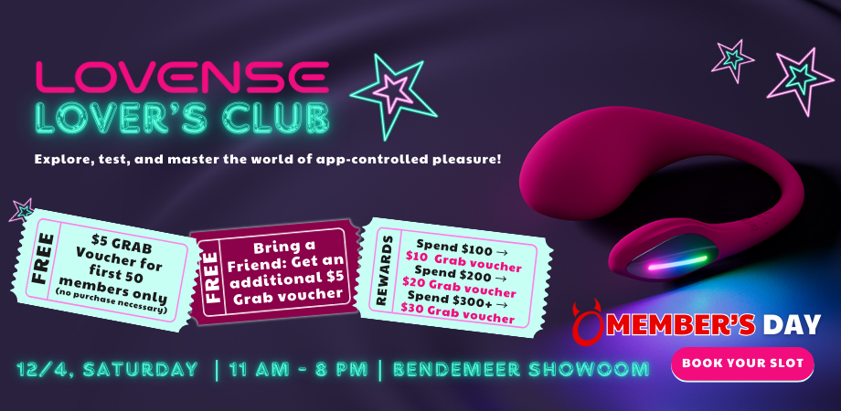 HORNY.SG MEMBER’S DAY : LOVENSE LOVERS' CLUB | Peatix