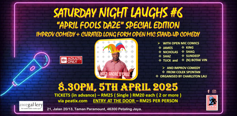 COMEDY - April Fools Daze | Peatix