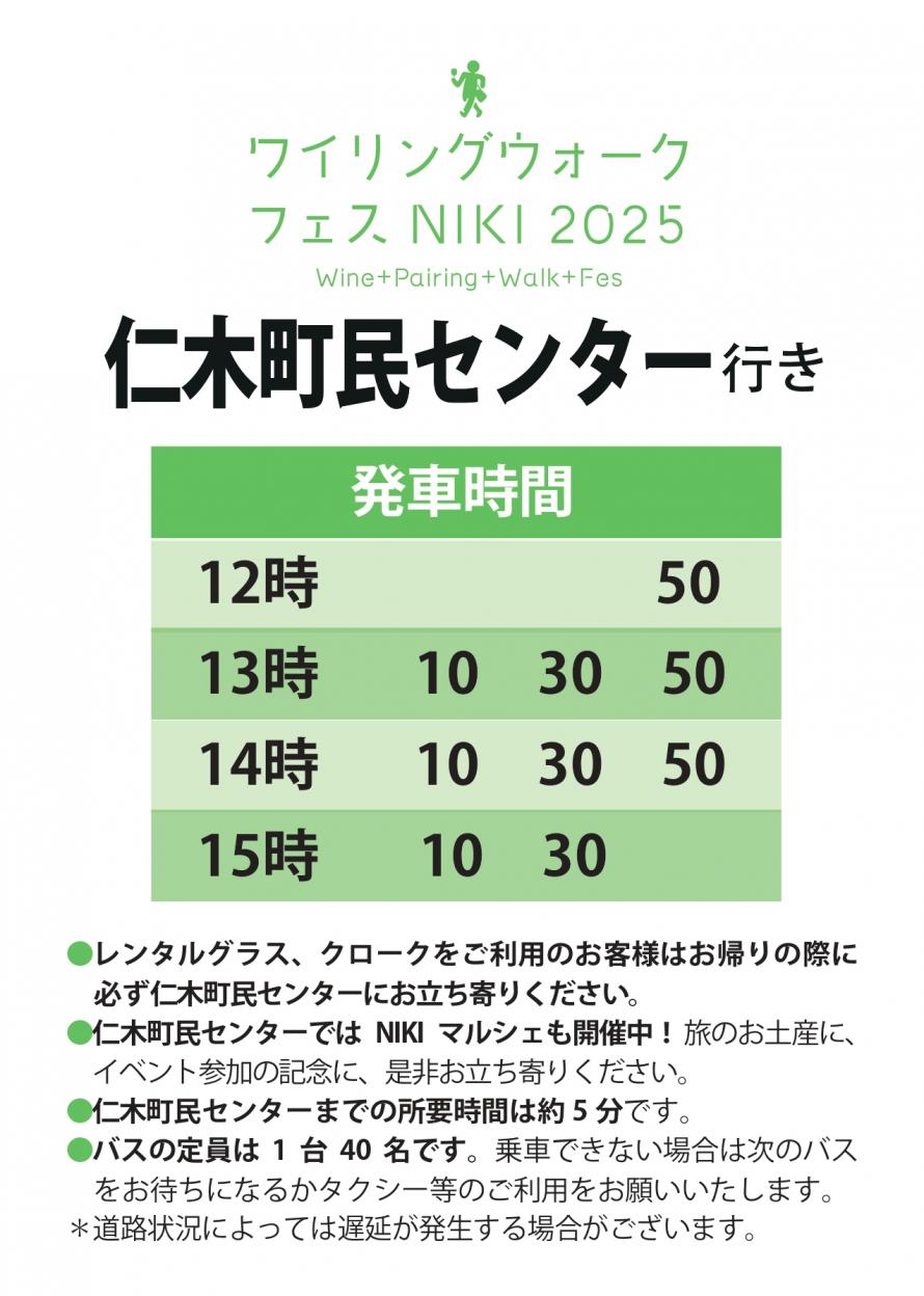 ワイリングウォークフェスNIKI 2025（Wine + Pairing + Walk + Fes） 【ワインと食の感謝祭】 "Hosted by local vintners " | Peatix