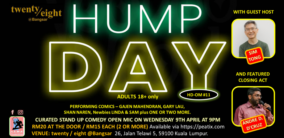 COMEDY - Hump Day #11 Curated Open Mic | Peatix