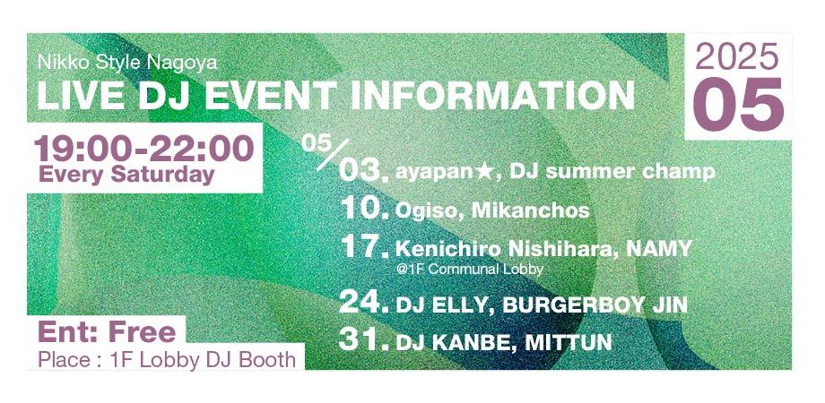 【2025.5.3 (Sat)】nikko Style nagoya LIVE DJ ＠DJ BOOTH | Peatix