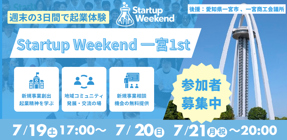 Startup Weekend 尾張一宮 1st | Peatix