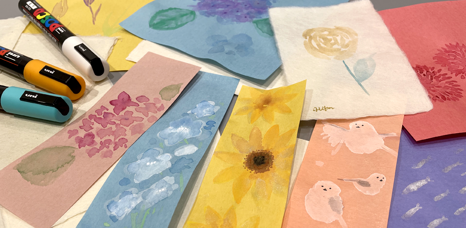 POSCAの新しい使い方で和紙に水彩画を描いてみよう！〜@大井町o-i STUDIO | Peatix