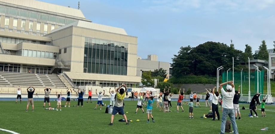 8/2(土)リアル開催！ラジオ体操＠慶大日吉キャンパス陸上競技場（慶應オンラインラジオ体操2025夏派生イベント） | Peatix