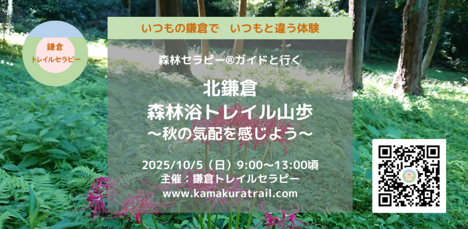 北鎌倉 森林浴トレイル山歩 ～秋の気配を感じよう～ | Peatix