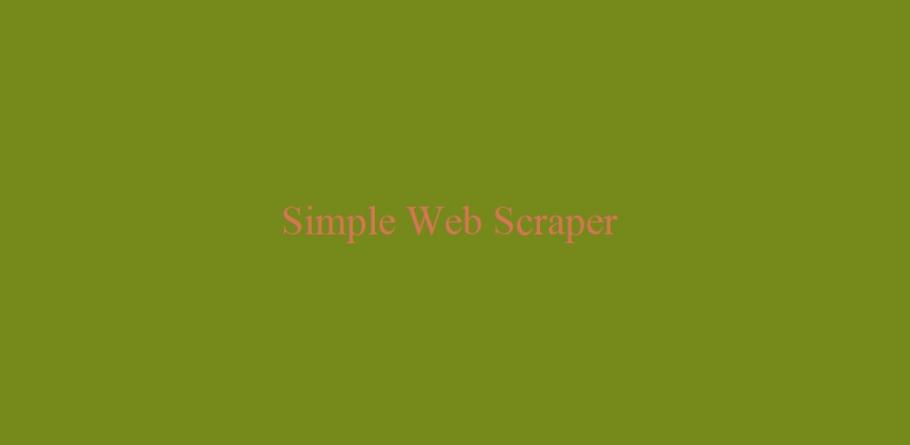 Simple Web Scraper | Peatix