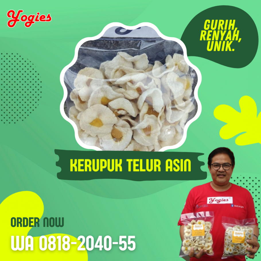 KTA YOGIES 0818-2040-55, Harga Kerupuk Telur Asin Di Indramayu | Peatix