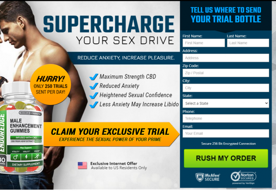 Enduredge Male Enhancement Gummies | Peatix