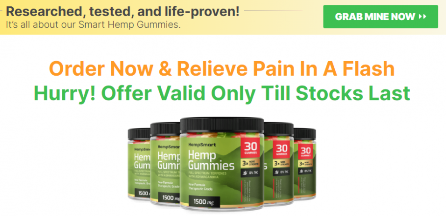 HempSmart Hemp Gummies!Smart Hemp Gummies With Ashwagandha! | Peatix