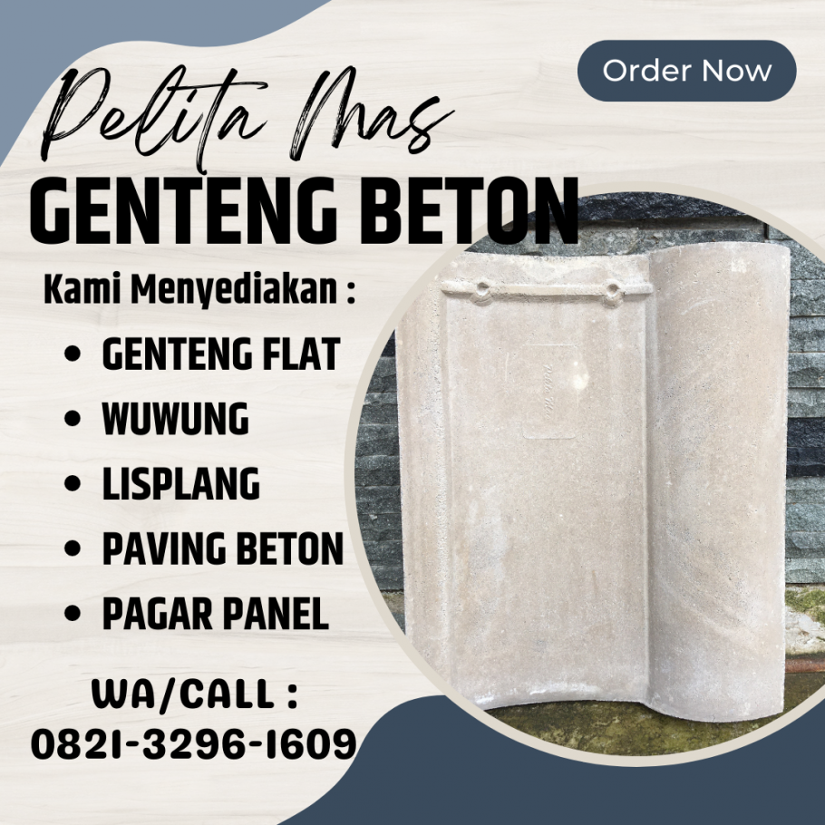 WA/TELP 0821-3296-1609, Distributor Genteng Minimalis Beton Terdekat Di Batu | Peatix