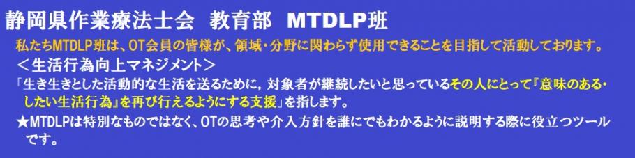 静岡県作業療法士会 教育部 MTDLP班 | Peatix