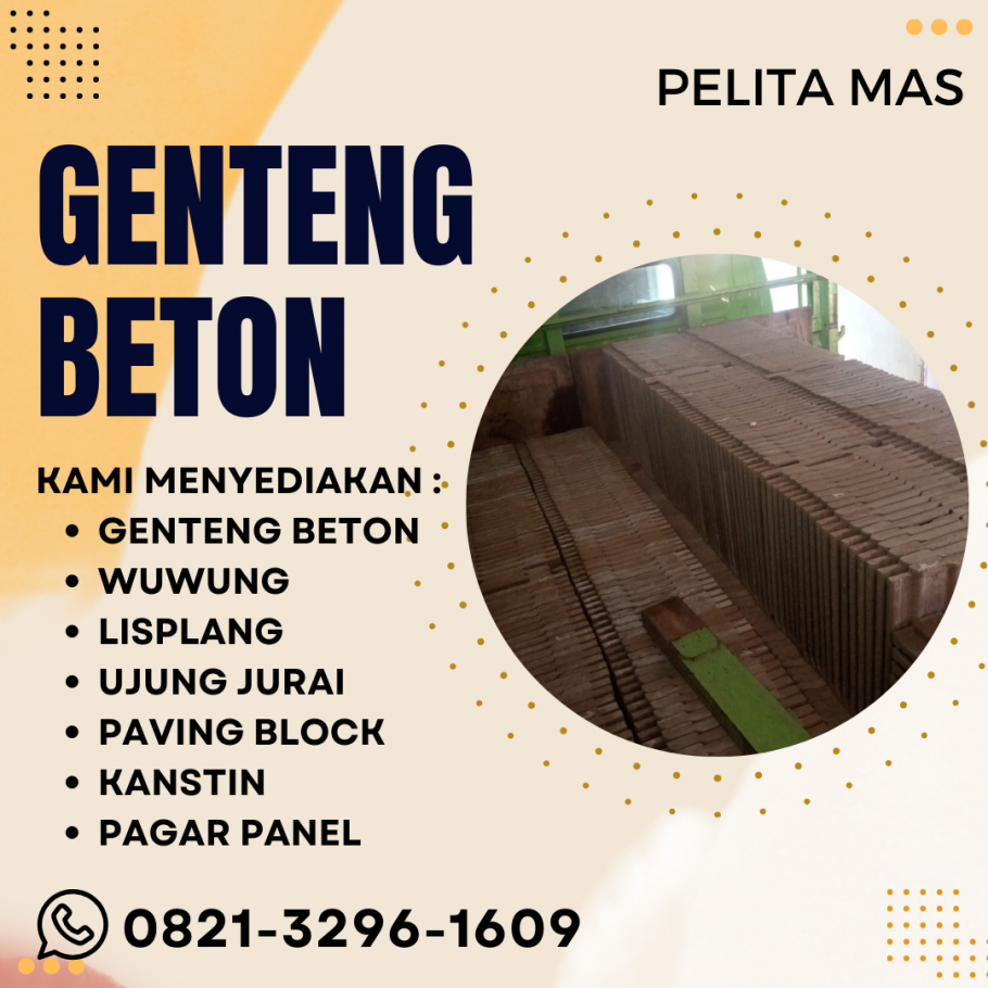 WA/TELP 0821-3296-1609, Distributor Genteng Nok Beton Terdekat Di Sidoarjo | Peatix
