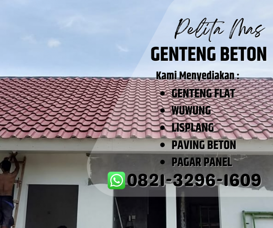 WA/TELP 0821-8614-8884, Supplier Genteng Flat Cor Beton Terdekat Di ...